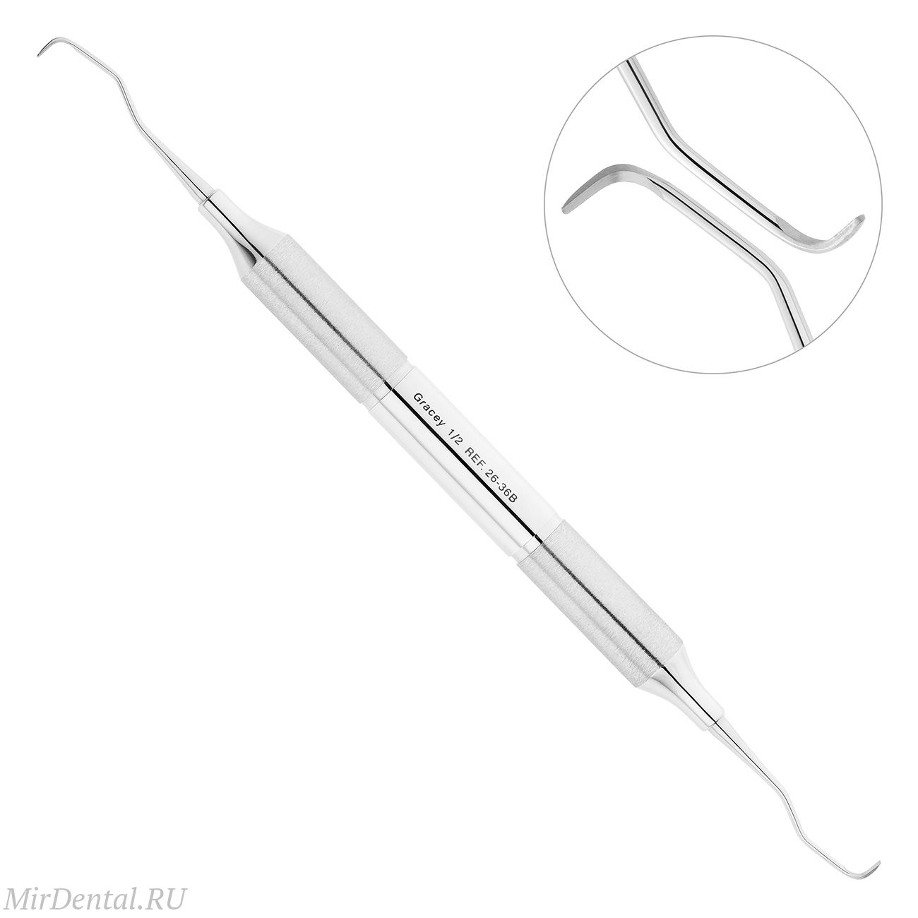 Кюрета парадонтологическая Gracey, форма 1/2, ручка DELUXE, диаметр 10 ...