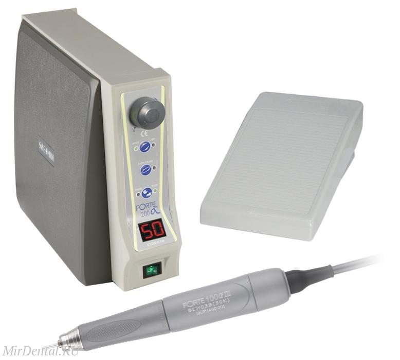 Forte 200a/F100 aIII Микромотор зуботехнический бесщеточный Saeshin ...